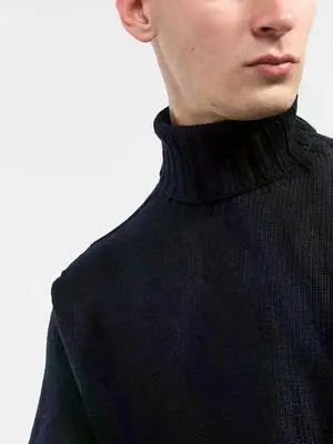 Palm Angels Logo-knit Roll-neck Jumper