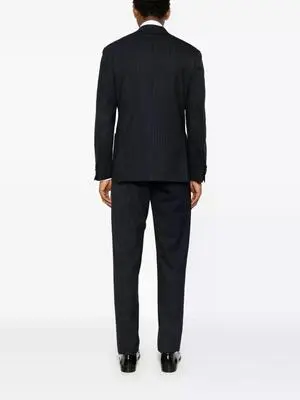 LARDINI Pinstriped Suit - Blue