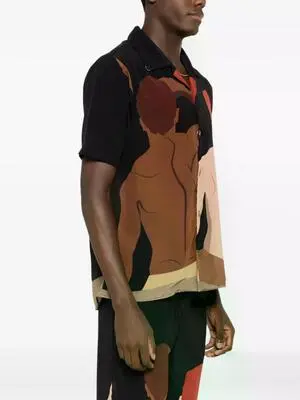 AMIR SLAMA Graphic-print Short-sleeved Shirt