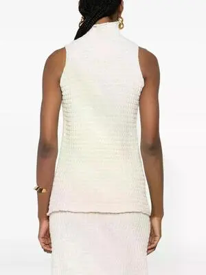 JIL SANDER High-neck Knitted Top - Neutrals