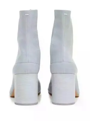 MAISON MARGIELA Tabi 80mm Leather Ankle Boots - Blue