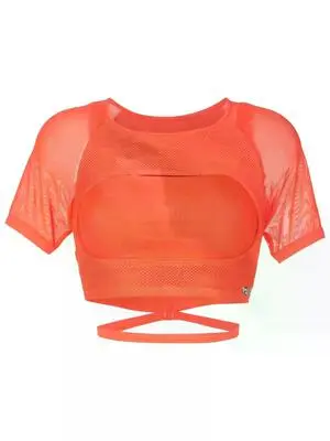 AMIR SLAMA Manly Cropped Performance T-shirt