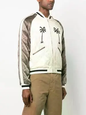 Palm Angels Upside Down Palm Sukajan Jacket - Brown