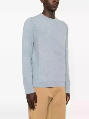 Zegna Brushed Fine-knit Jumper - Blue