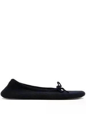 N.peal Cashmere Ballerina Slippers - Blue