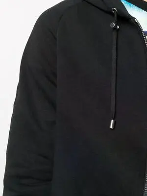 Balmain Embossed Logo-panel Zipped Hoodie
