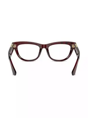 Burberry Check-pattern Cat-eye Glasses