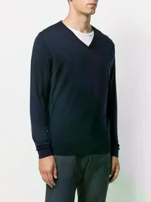John Smedley Wool Knit Jumper - Blue