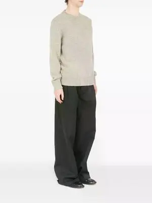 MAISON MARGIELA Crew Neck Four-stitch Jumper - Neutrals