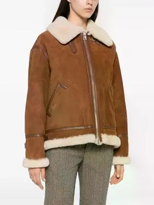 Ermanno Scervino Suede Jacket With Shearling Details