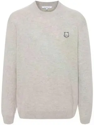 Maison Kitsuné Fox-motif Sweater - Grey