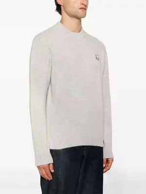 Maison Kitsuné Fox-motif Sweater - Grey