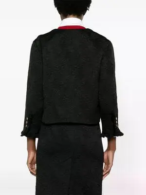 Miu Miu Floral-matelassé Cropped Jacket