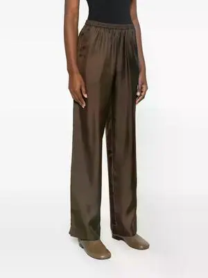 Loulou De Saison Alera Straight-leg Trousers - Brown