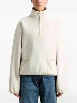 Woolrich Fleece Zip Sweatshirt - Neutrals