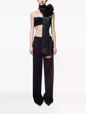 AREA Asymmetric Slit Trousers