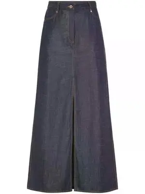 Brunello Cucinelli Denim Maxi Skirt