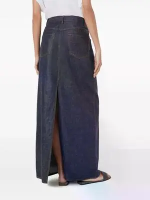 Brunello Cucinelli Denim Maxi Skirt