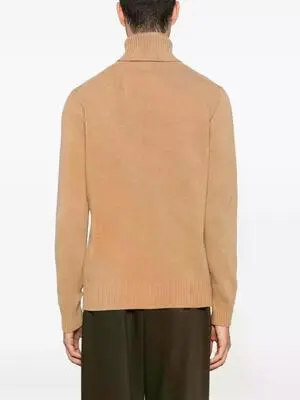 NUUR Merino Wool-cashmere Blend Roll-neck Sweater - Neutrals