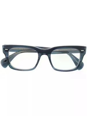 Oliver Spencer Square-frame Glasses - Blue
