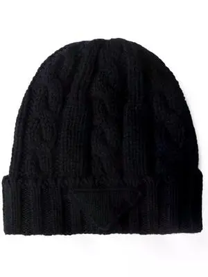Prada Cashmere Beanie - Blue
