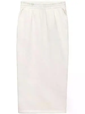 Prada Cotton Midi Skirt - Neutrals
