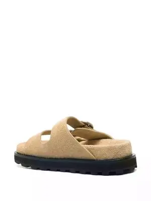 JIL SANDER Suede Slides - Neutrals