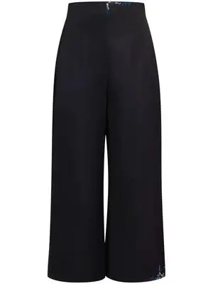 Marni Decorative-stitching Cropped Trousers