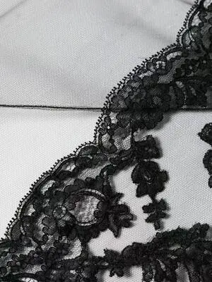 Carine Gilson Lace-detail Tulle Robe