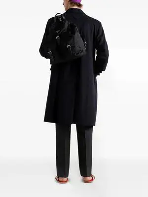 Prada Single-breasted Wool Coat - Blue