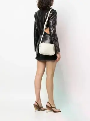 Patrizia Pepe Logo-embellished Leather Crossbody Bag