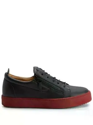 GIUSEPPE ZANOTTI Frankie Double-zip Low-top Sneakers - Black