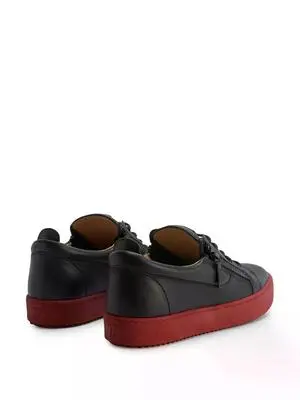 GIUSEPPE ZANOTTI Frankie Double-zip Low-top Sneakers - Black
