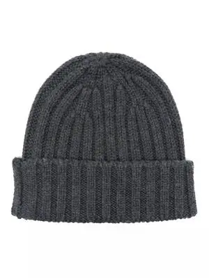 Aspesi Ribbed-knit Beanie - Grey