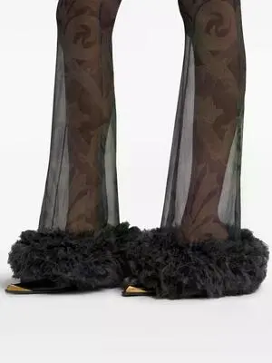 Etro Printed Silk Flared Trousers