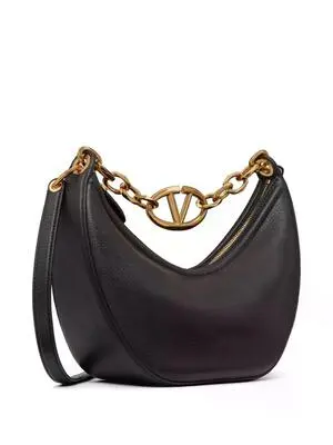 Valentino Garavani Vlogo Moon Shoulder Bag - Black