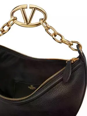 Valentino Garavani Vlogo Moon Shoulder Bag - Black