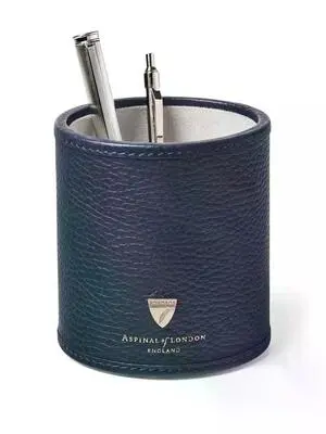 ASPINAL OF LONDON Grained Leather Pen Pot