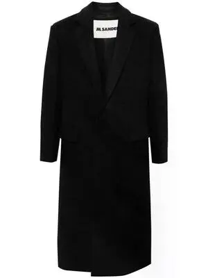 Jil Sander Notched Lapel Coats For Men