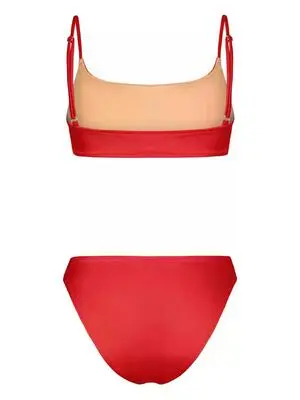 PARAMIDONNA Embellished Bikini Set - Red