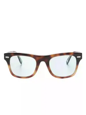 Brunello Cucinelli Wayfarer-frame Sunglasses - Brown