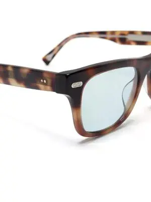 Brunello Cucinelli Wayfarer-frame Sunglasses - Brown