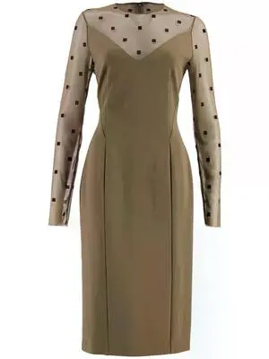 Givenchy Logo-jacquard Midi Dress