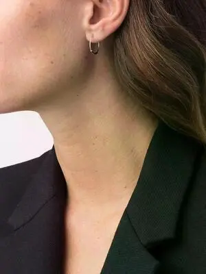 MARIA BLACK 14kt White Gold Nancy 14 Single Hoop Earring