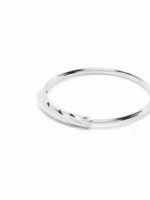 MARIA BLACK 14kt White Gold Nancy 14 Single Hoop Earring