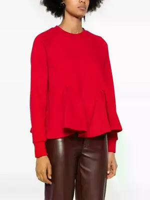 IOANA CIOLACU Calypso Ruched-detail Sweatshirt
