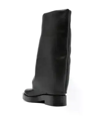 Casadei Layered Mid-calf Boots