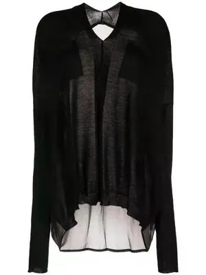 Masnada Abstract-print Wool Blouse
