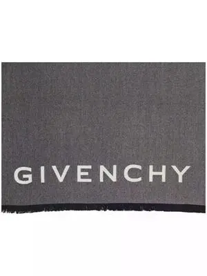 Givenchy Logo Scarf - Grey