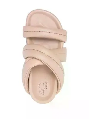 Agl Jane Padded Nappa Leather Sandals